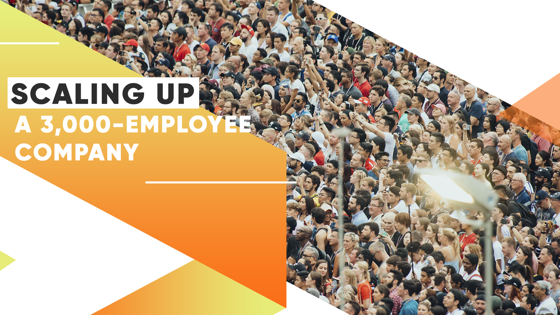 Scaling Up a 3,000-Employee Company